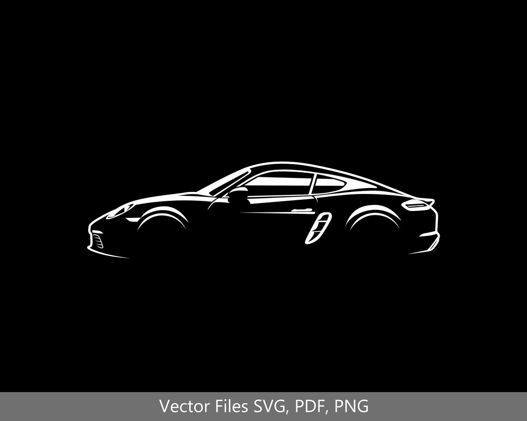 718 Cayman Silhouette Vector Graphic Clipart for Cricut Png Pdf Svg - Etsy