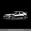 Honda Civic Type-r SVG, Cartoon Vector, Art, Silhouette - Etsy Canada