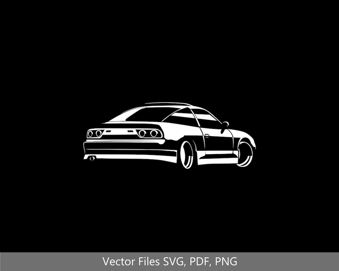 240 Sx Car Svg Clipart Vector Clip Art Graphics Image Cut for Cricut ...