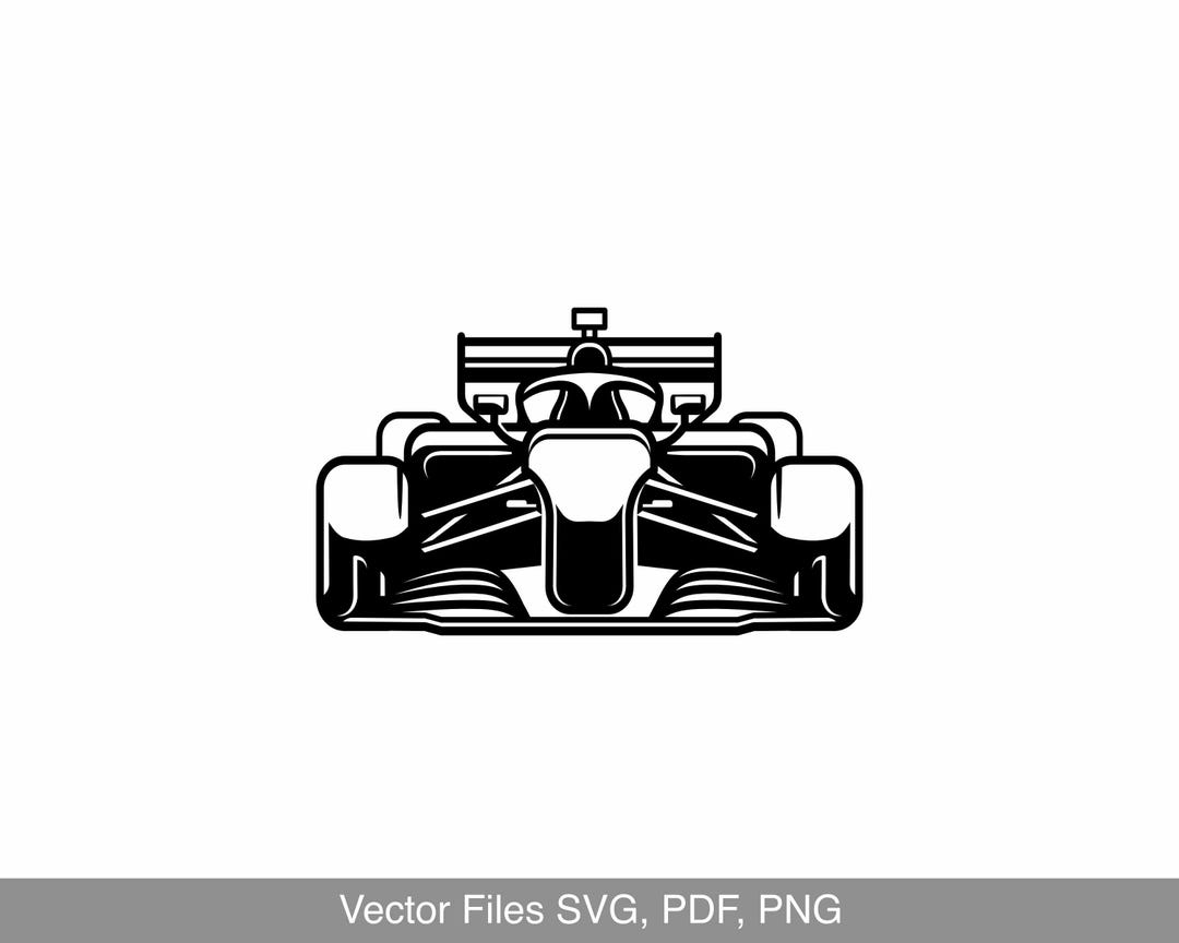 FORMULA ONE F1 Car Svg Clipart Vector Clip Art Graphics Image Cut for ...