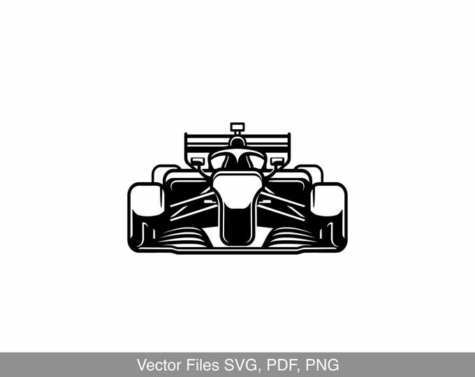FORMULA ONE F1 Car Svg Clipart Vector Clip Art Graphics Image Cut for ...