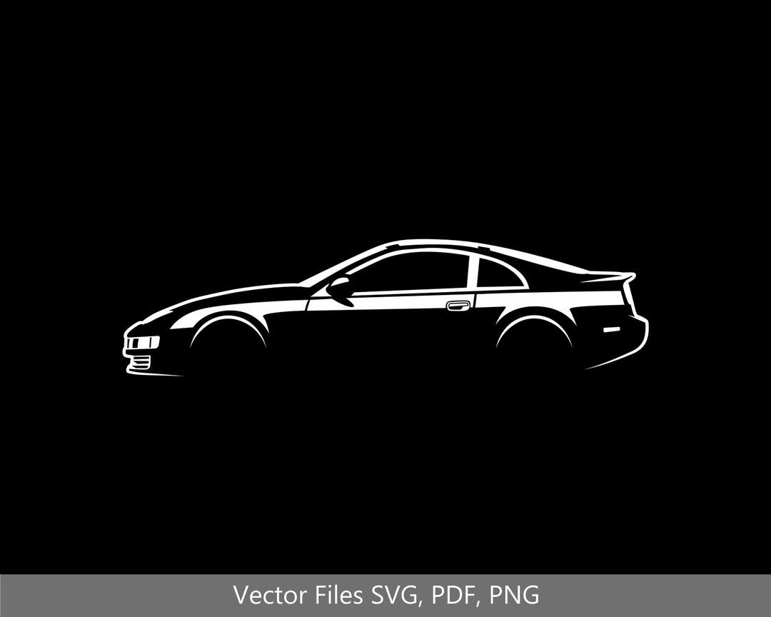1991 300ZX Car Svg Clipart Vector Clip Art Graphics Image Cut for ...