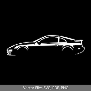 1991 300ZX Car Svg Clipart Vector Clip Art Graphics Image Cut for ...