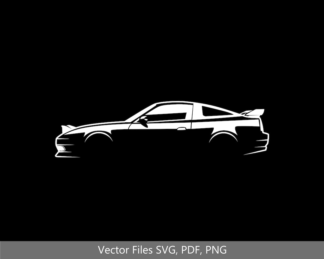 180sx Car Svg Clipart Vector Clip Art Graphics Image Cut for Cricut ...