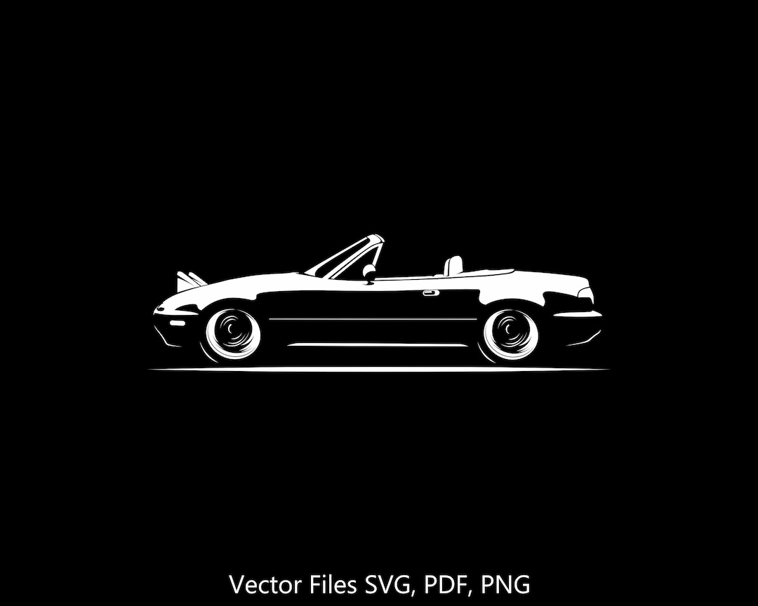 1990-97 MX5 Miata Car Svg Clipart Vector Clip Art Graphics Image Cut ...