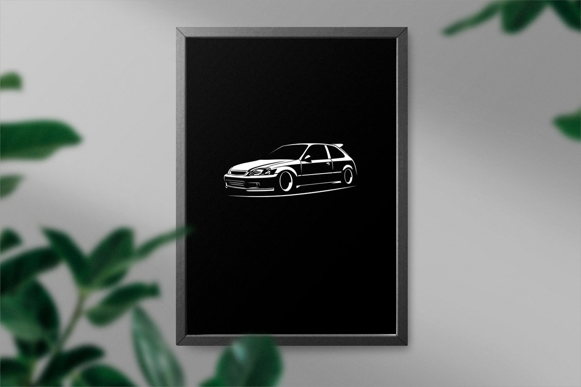 Civic EK9 Silhouette Vector Graphic Clipart for Cricut Png Pdf Svg - Etsy