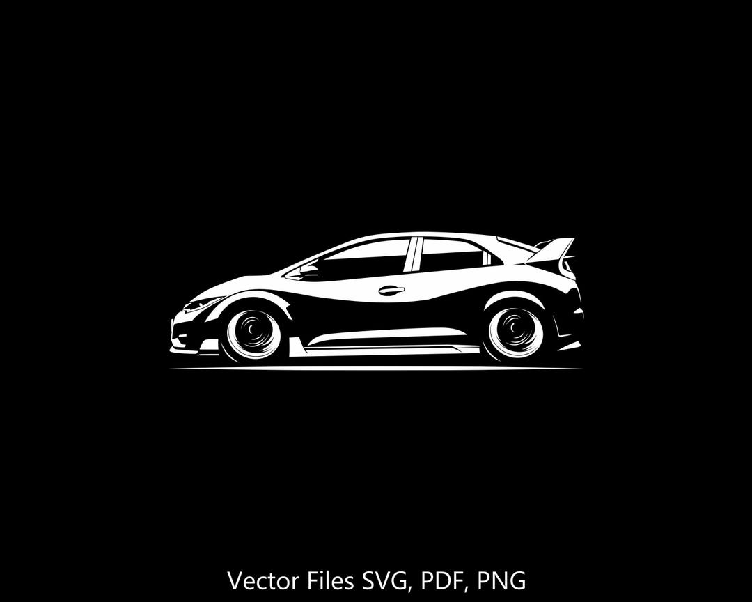 2015 Civic FK2 Type R Car Svg Clipart Vector Clip Art Graphics Image ...