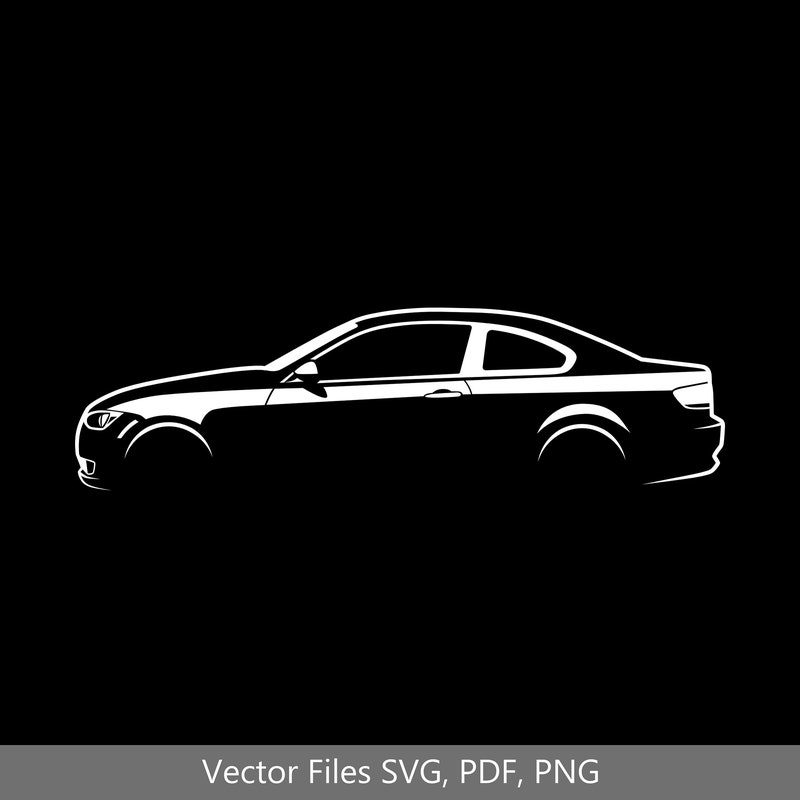 Bmw E90 Silhouette - Etsy