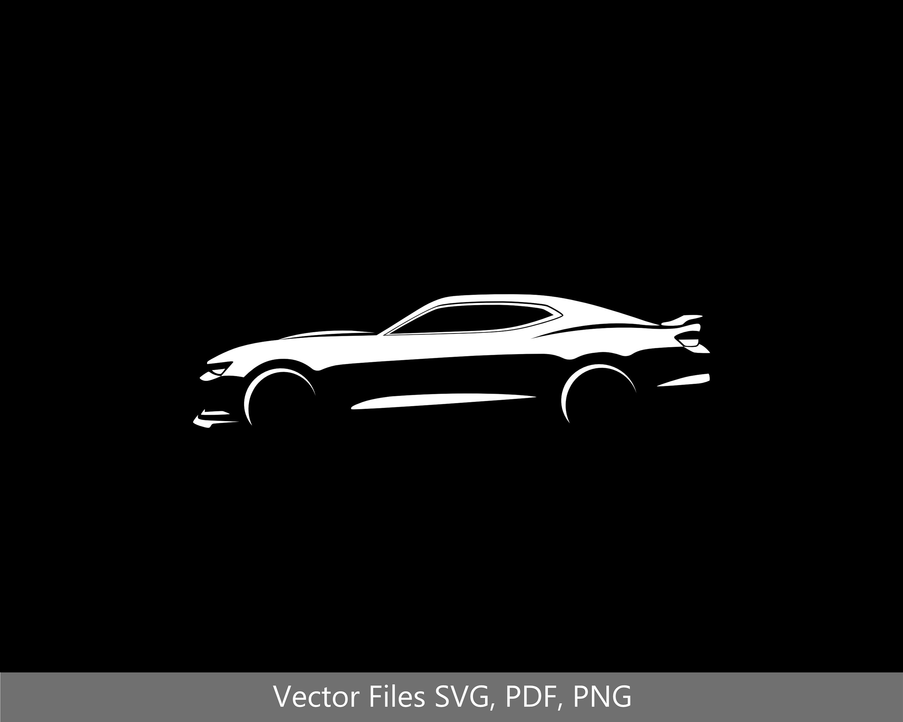 Camaro 2022-2023 Silhouette Vector Graphic Clipart for Cricut Png Pdf ...