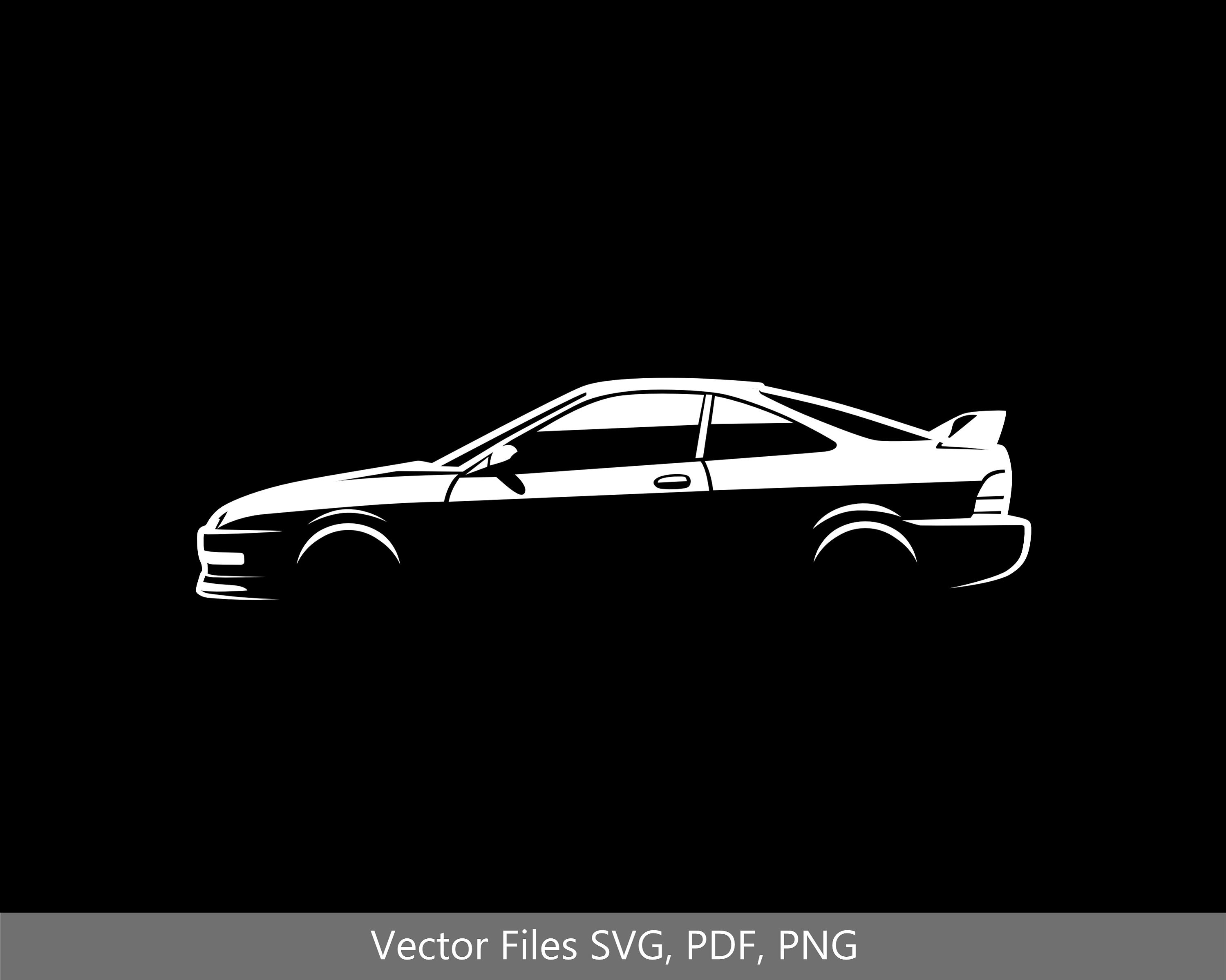 Integra dc2 Auto svg Clipart Vektor Clip Art Grafik Bild für Cricut ...