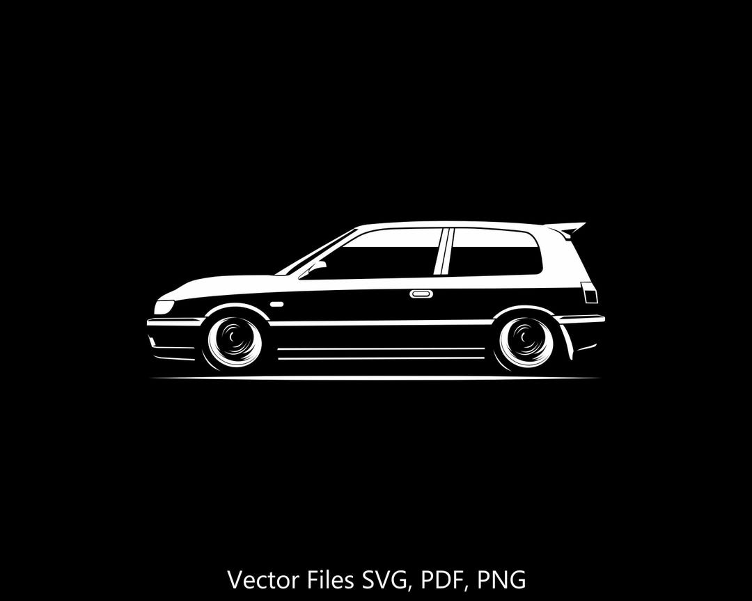 1990 Pulsar GTI-R Car Svg Clipart Vector Clip Art Graphics Image Cut ...