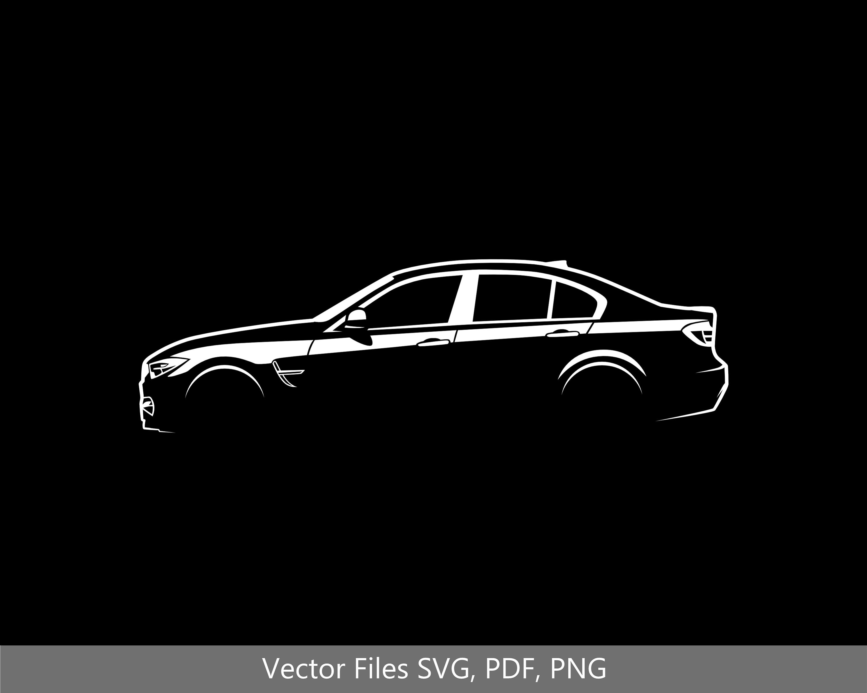 M3 F80 Silhouette Vector Graphic Clipart for Cricut Png Pdf Svg - Etsy