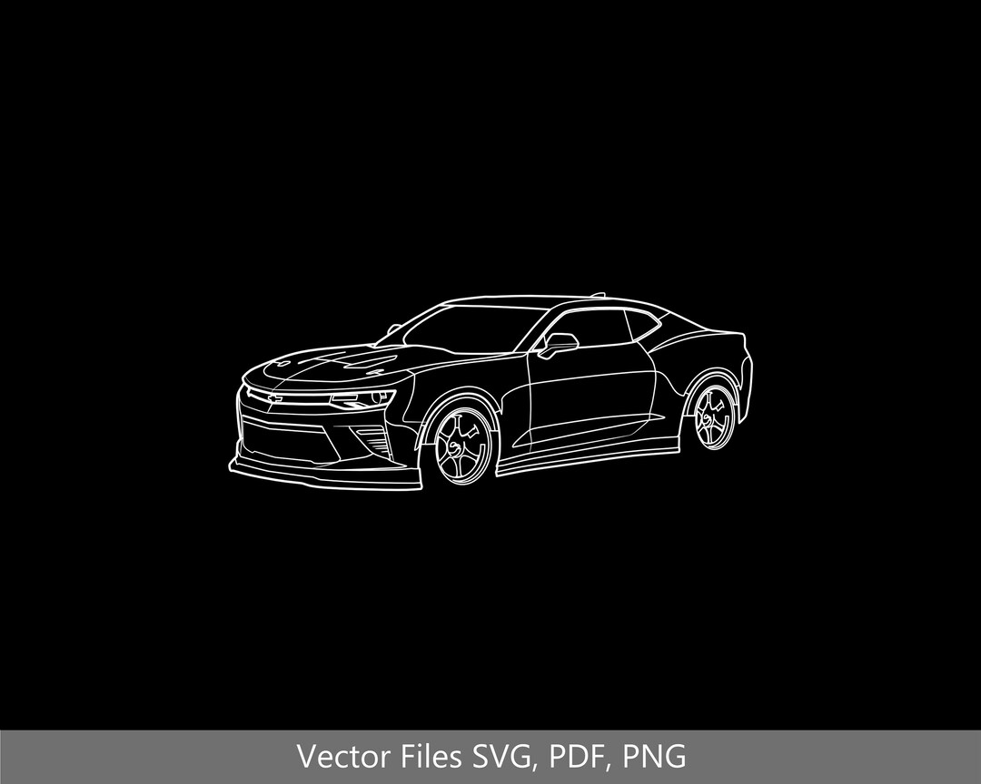 2023 Camaro SS 1LE Car Svg Clipart Vector Clip Art Graphics Image Cut ...