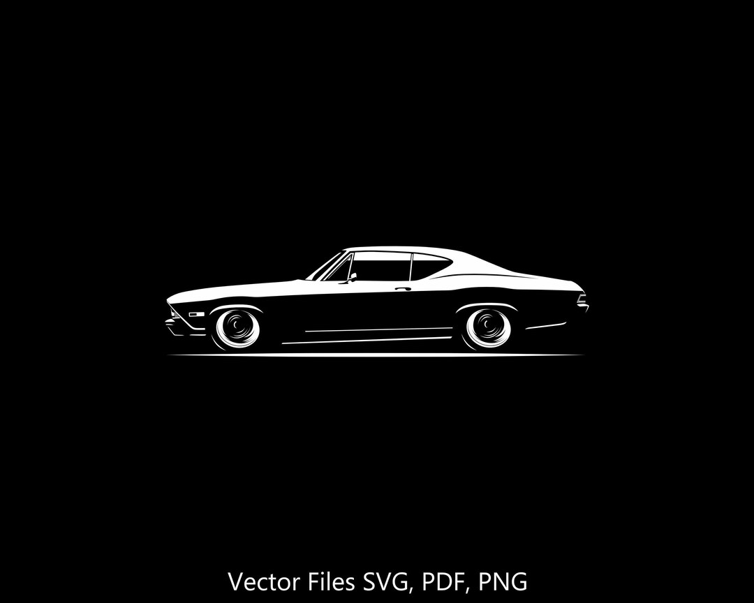 1968 Chevelle Malibu Gen 2 Car Svg Clipart Vector Clip Art Graphics ...