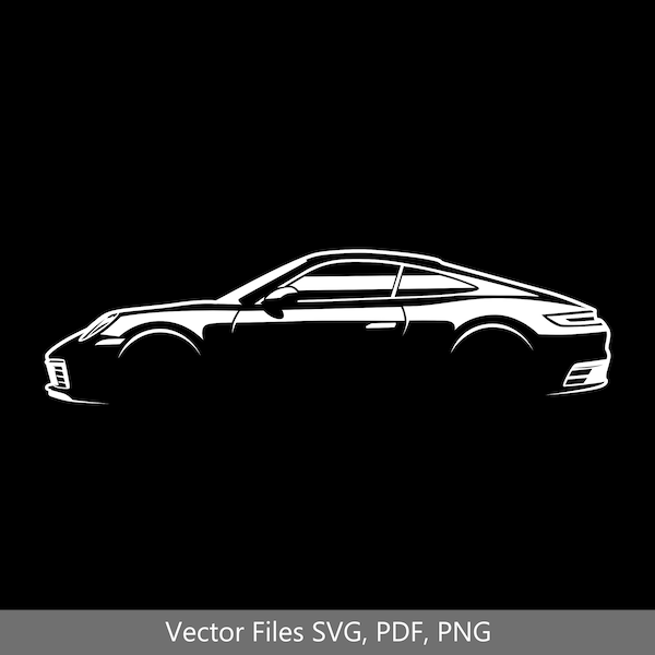 Porsche 911 Vector Svg - Etsy