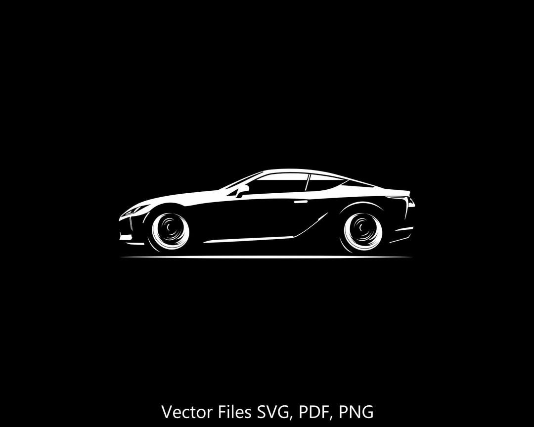 2024 LC 500 Car Svg Clipart Vector Clip Art Graphics Image Cut for ...