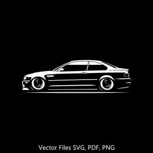 2000-2006 M3 E46 Generation Auto svg Clipart Vektor Clip Art Grafik ...