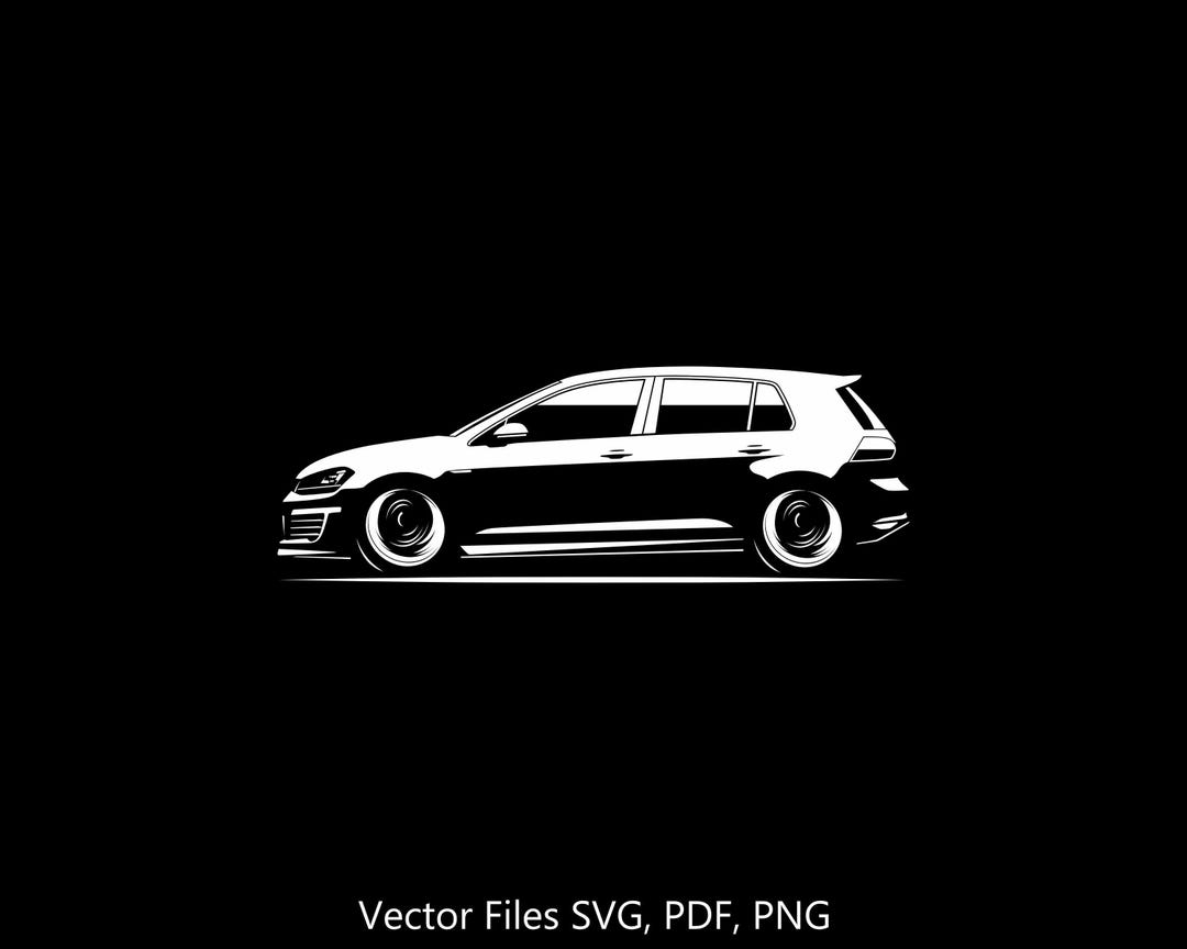 2013 Golf 7 GTI Car Svg Clipart Vector Clip Art Graphics Image Cut for ...