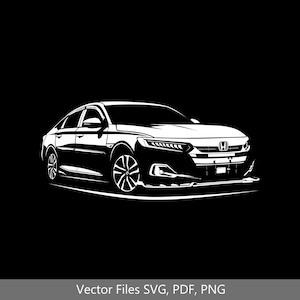2022 Accord Silhouette Vector Graphic Clipart for Cricut Png - Etsy