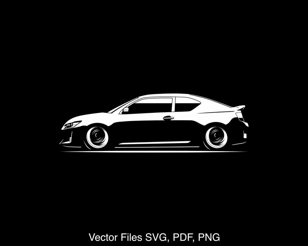2015 Scion TC Car Svg Clipart Vector Clip Art Graphics Image Cut for ...