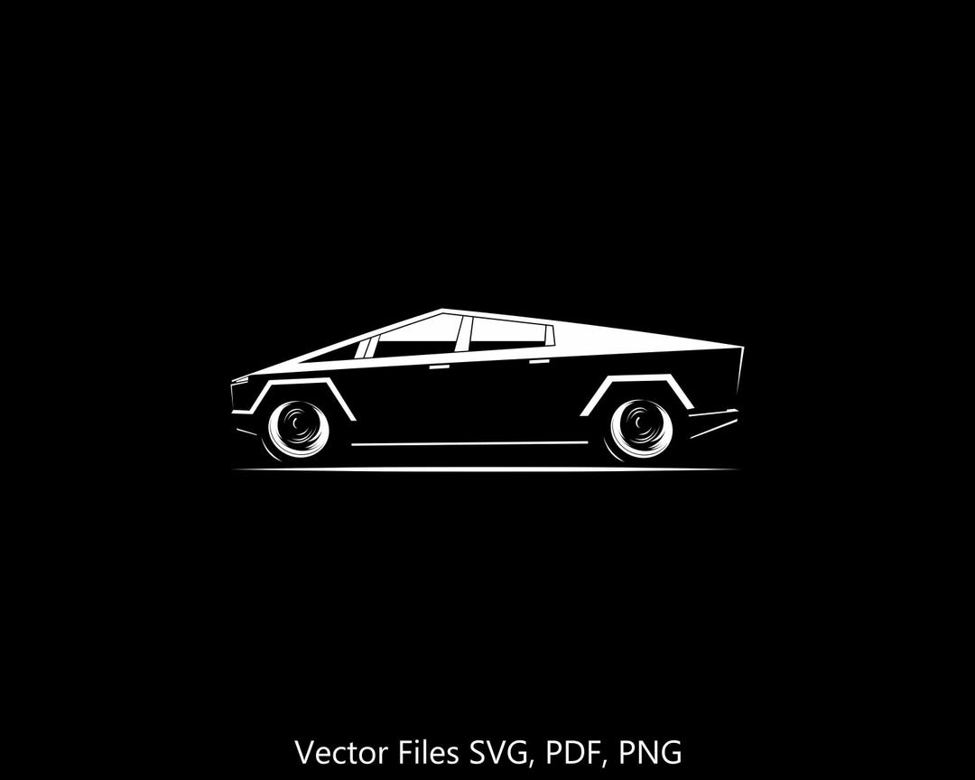 Cybertruck Car Svg Clipart Vector Clip Art Graphics Image Cut for ...