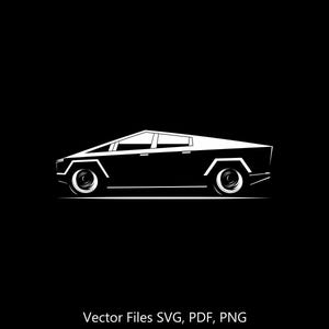 Cybertruck Car Silhouette Svg Png Clipart for Cricut - Etsy Australia
