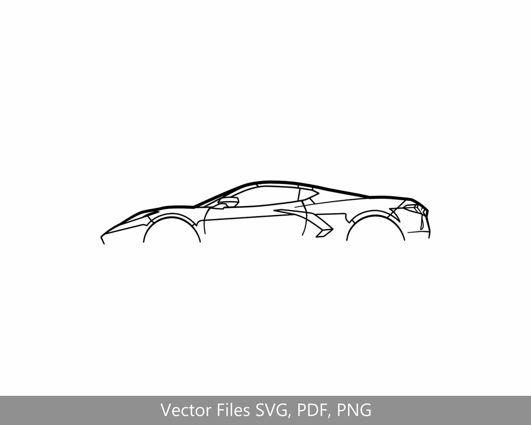 C8 Silhouette Vector Graphic Clipart for Cricut Png Pdf Svg - Etsy