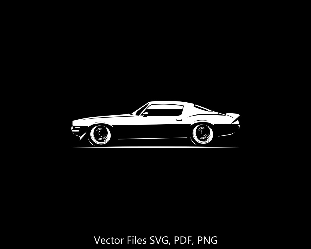 1970-1981 Camaro Z28 Gen 2 Car Svg Clipart Vector Clip Art Graphics ...