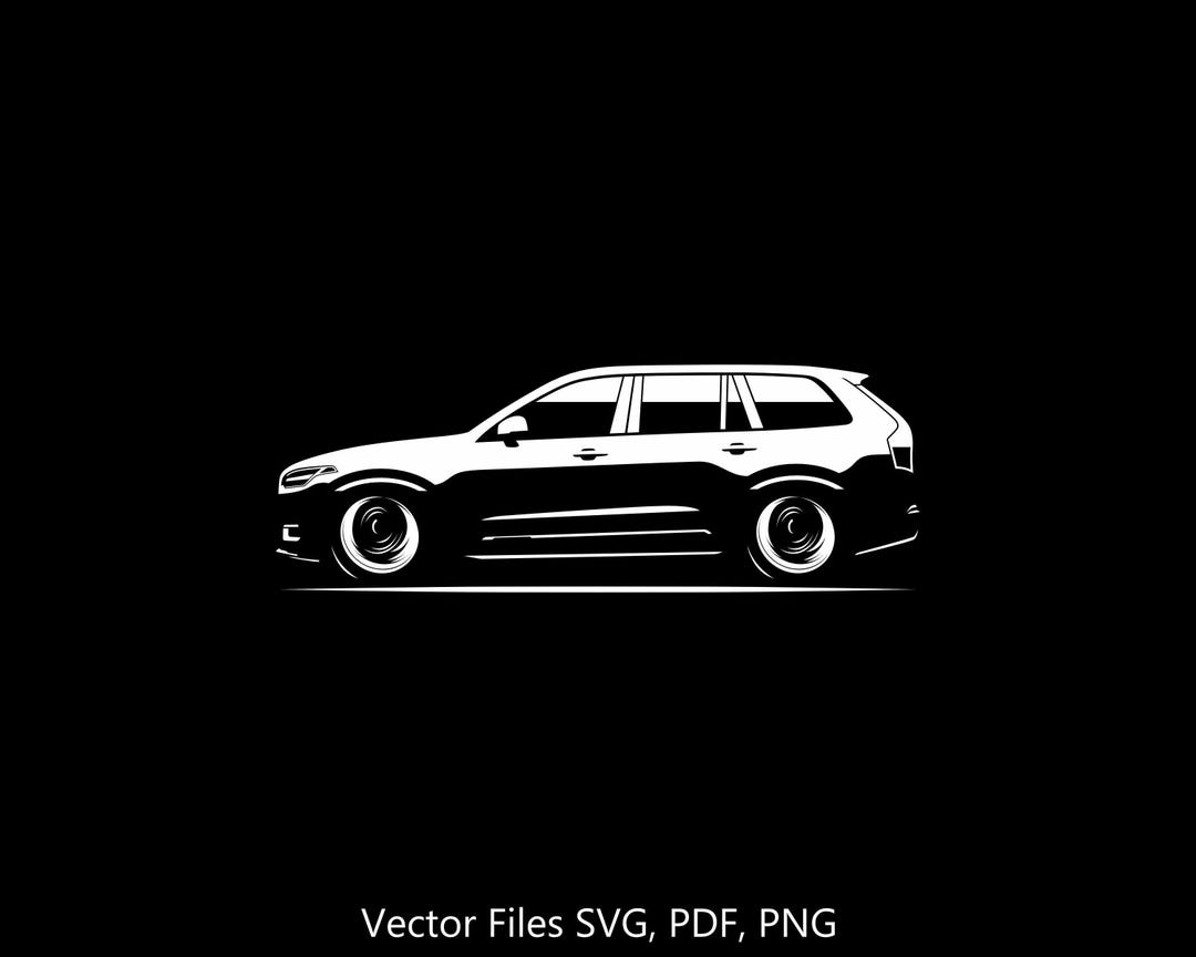 2024 XC90 Car Svg Clipart Vector Clip Art Graphics Image Cut for Cricut ...