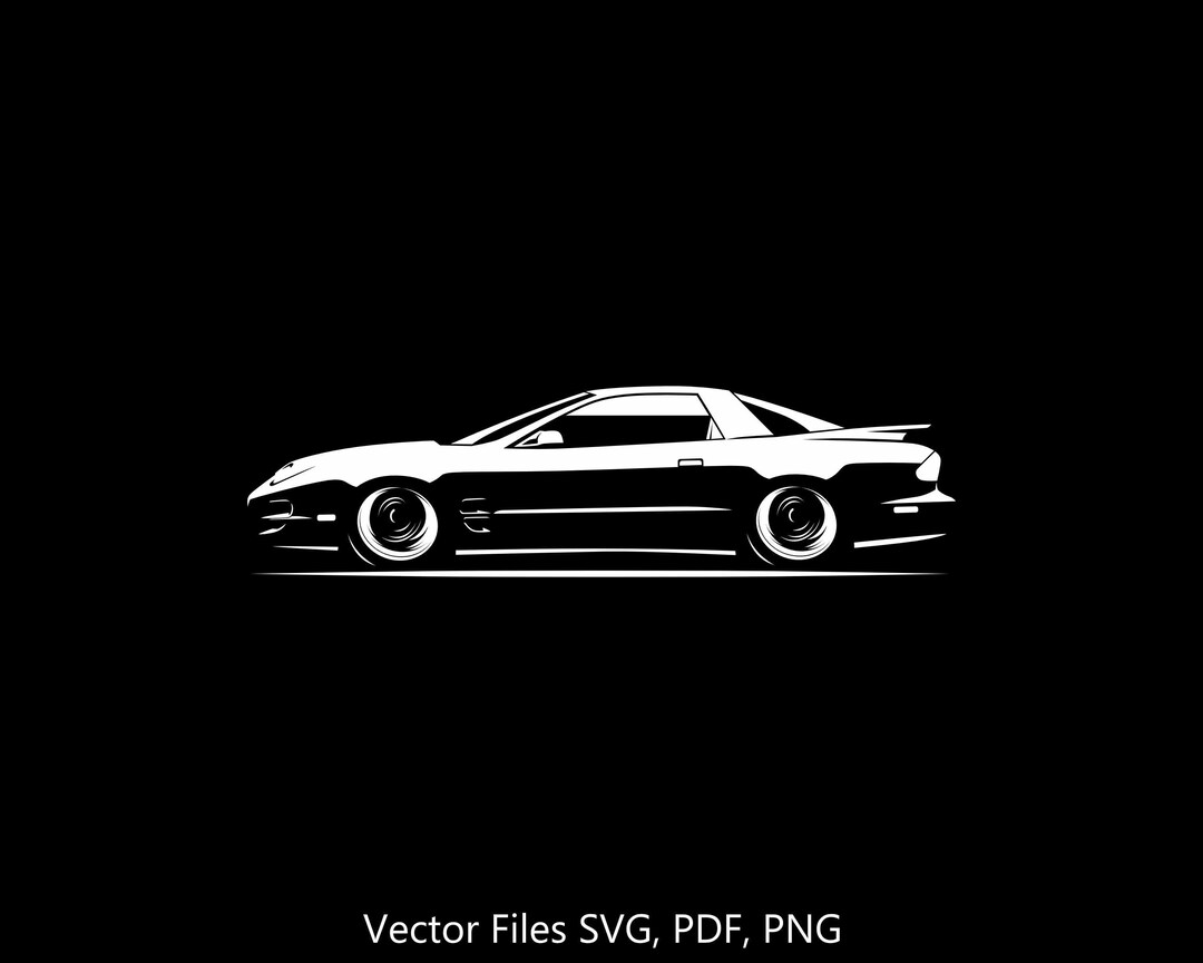 1998-2002 Trans AM WS6 Car Svg Clipart Vector Clip Art Graphics Image ...