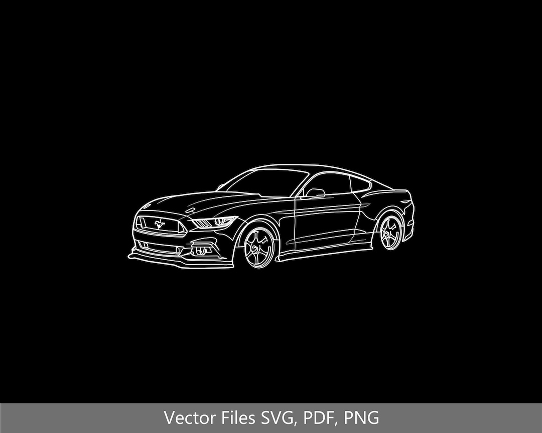 2018 Mustang GT Car Svg Clipart Vector Clip Art Graphics Image Cut for ...