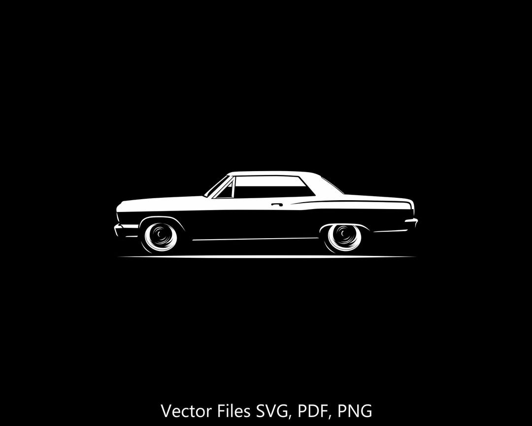 1964 Chevelle Malibu Car Svg Clipart Vector Clip Art Graphics Image Cut ...