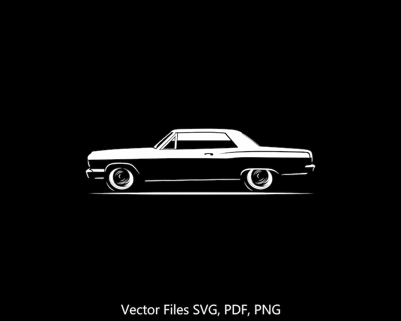 1964 Chevelle Malibu Car svg Clipart Vector Clip Art Gráficos Imagen ...