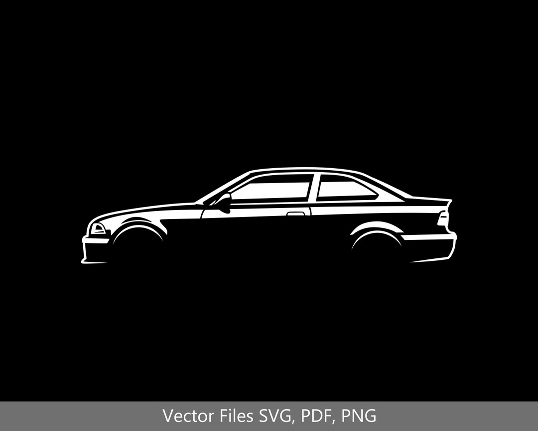 M3 E36 3 SERIES Car Svg Clipart Vector Clip Art Graphics Image Cut for ...
