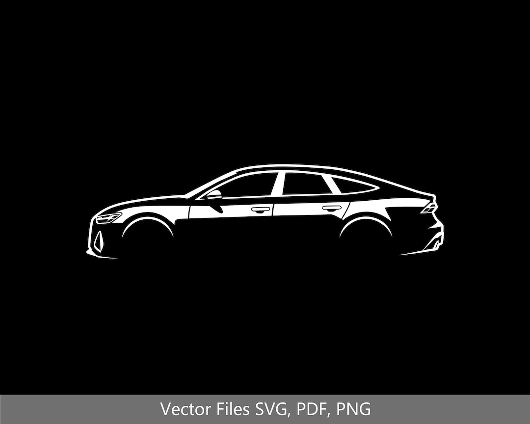 RS7 Sportback Car Svg Clipart Vector Clip Art Graphics Image Cut for ...