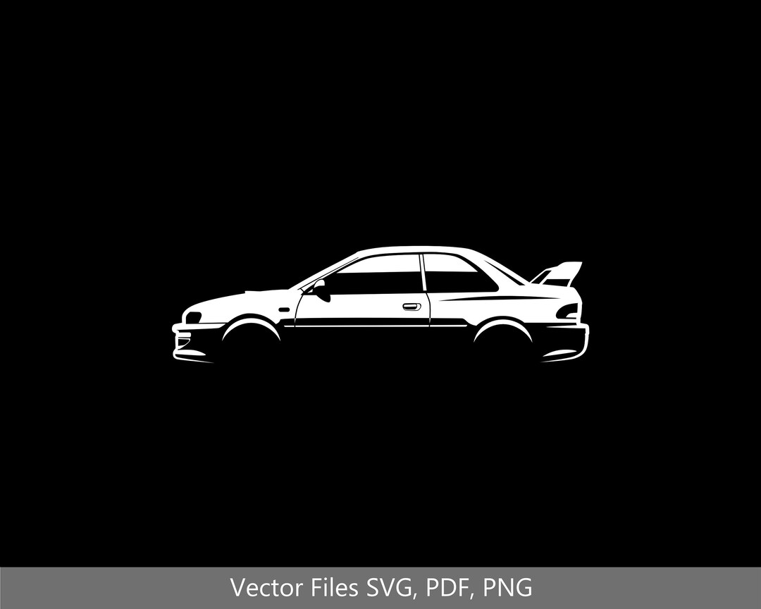 Impreza Coupe Car Svg Clipart Vector Clip Art Graphics Image Cut for ...