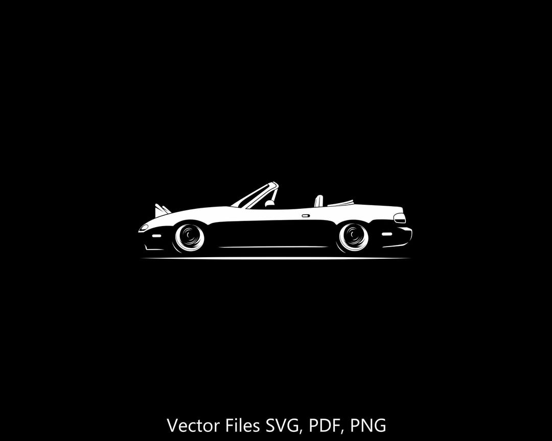 1990 Miata MX5 NA Car Svg Clipart Vector Clip Art Graphics Image Cut ...