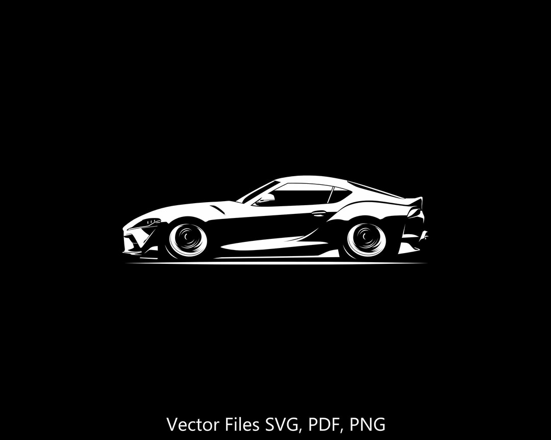 2020 GR Supra MK V Car Svg Clipart Vector Clip Art Graphics Image Cut ...