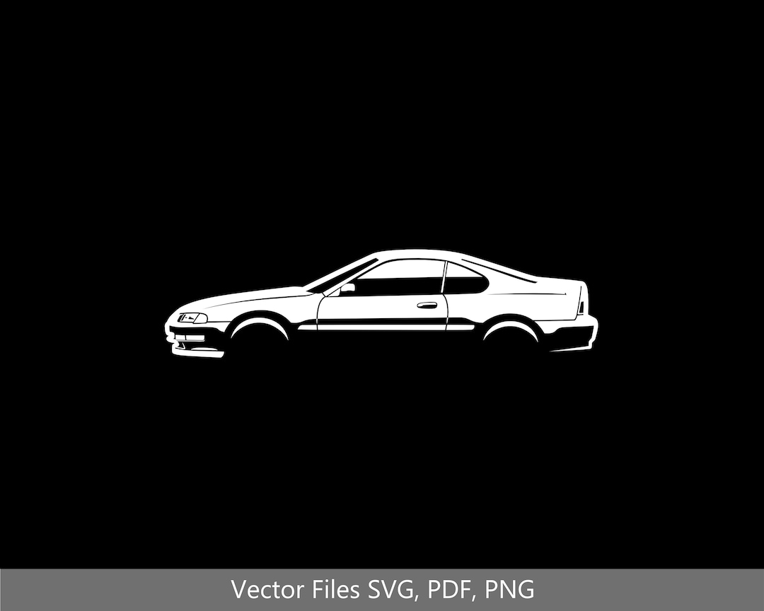 Prelude 1993 Silhouette Vector Graphic Clipart for Cricut Png Pdf Svg ...