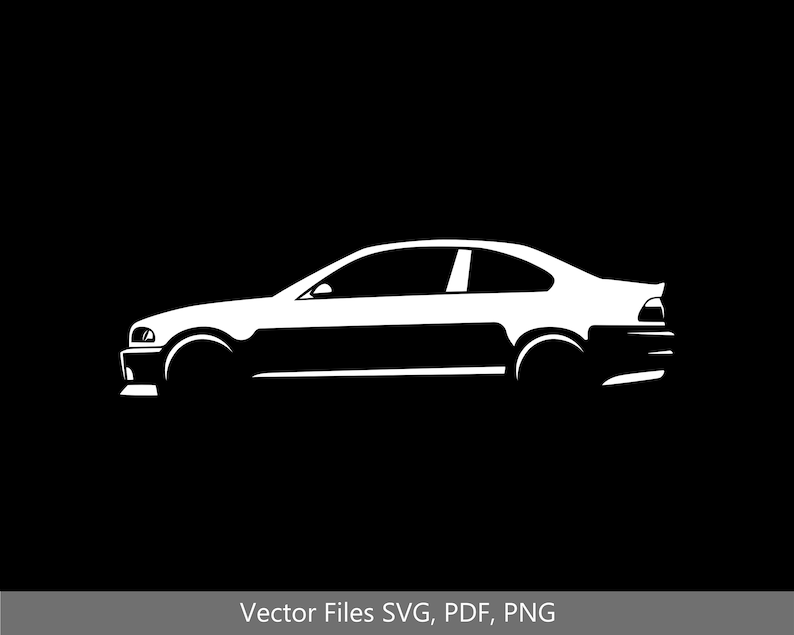 M3 E46 Auto svg Clipart Vektor Clip Art Grafik Bild geschnitten für ...