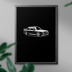 M3 E30 Silhouette Vector Graphic Clipart for Cricut Png Pdf Svg - Etsy