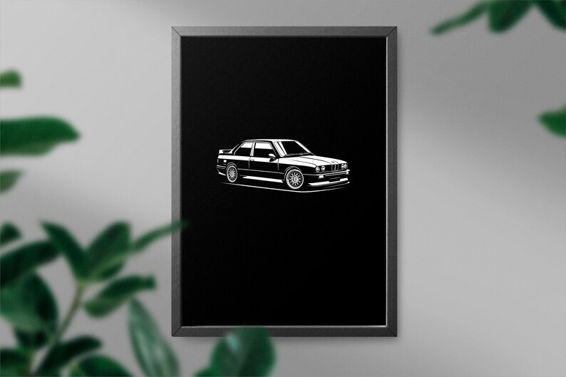 M3 E30 Silhouette Vector Graphic Clipart for Cricut Png Pdf Svg - Etsy