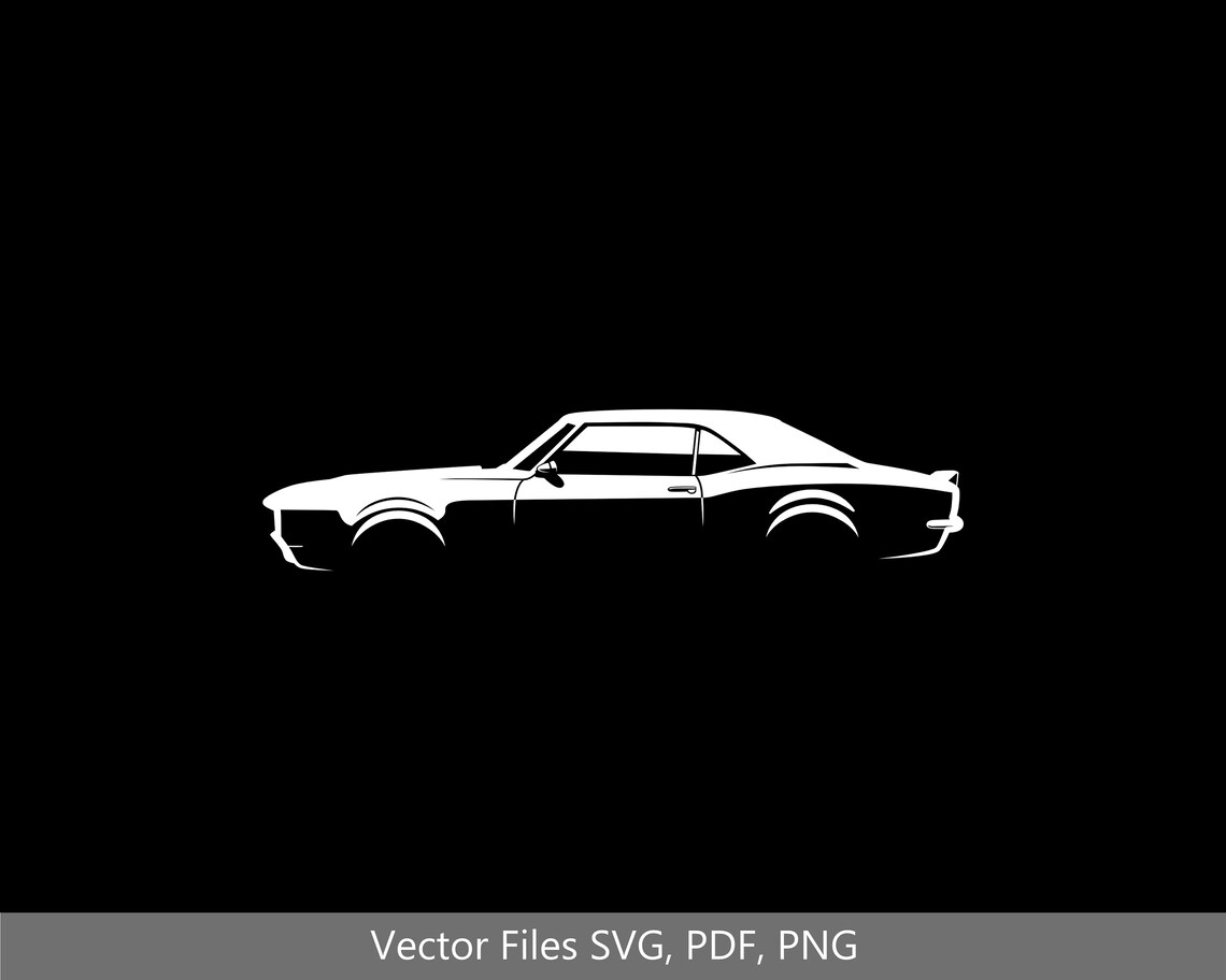 Camaro First Gen 1968 Car Svg Clipart Vector Clip Art Graphics Image ...