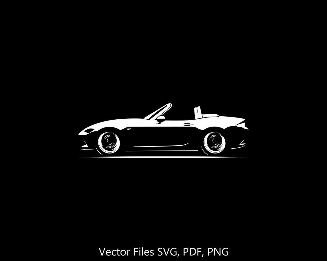 2016 MX-5 Miata ND Car Svg Clipart Vector Clip Art Graphics Image Cut ...