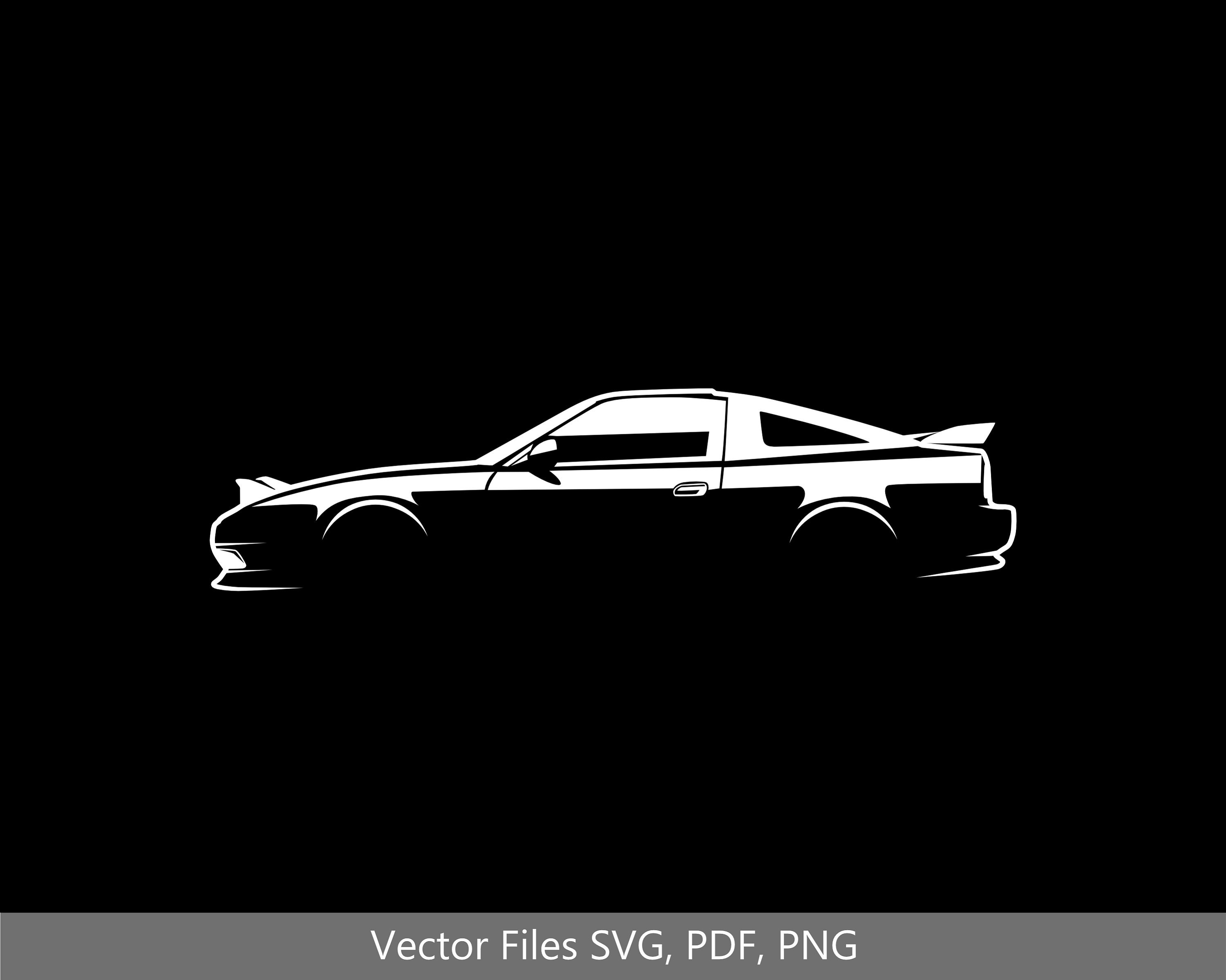 240sx Silhouette Vector Graphic Clipart for Cricut Png Pdf Svg - Etsy
