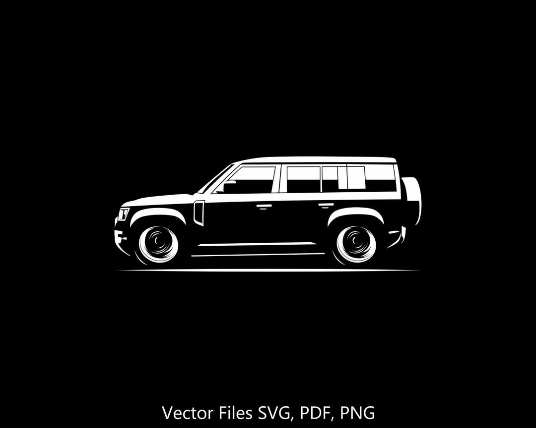 2024 Defender 110 P400 Wagon Car Svg Clipart Vector Clip Art Graphics ...