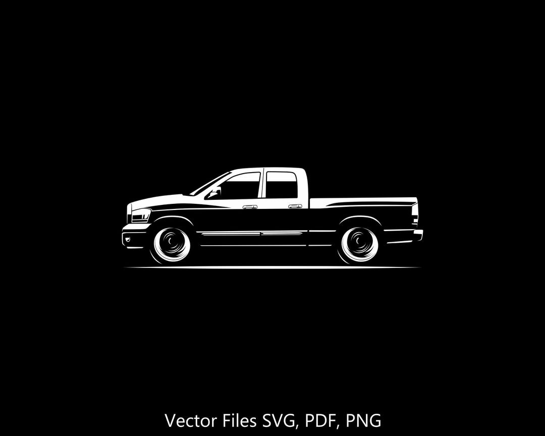 2010 RAM 1500 Car Svg Clipart Vector Clip Art Graphics Image Cut for ...