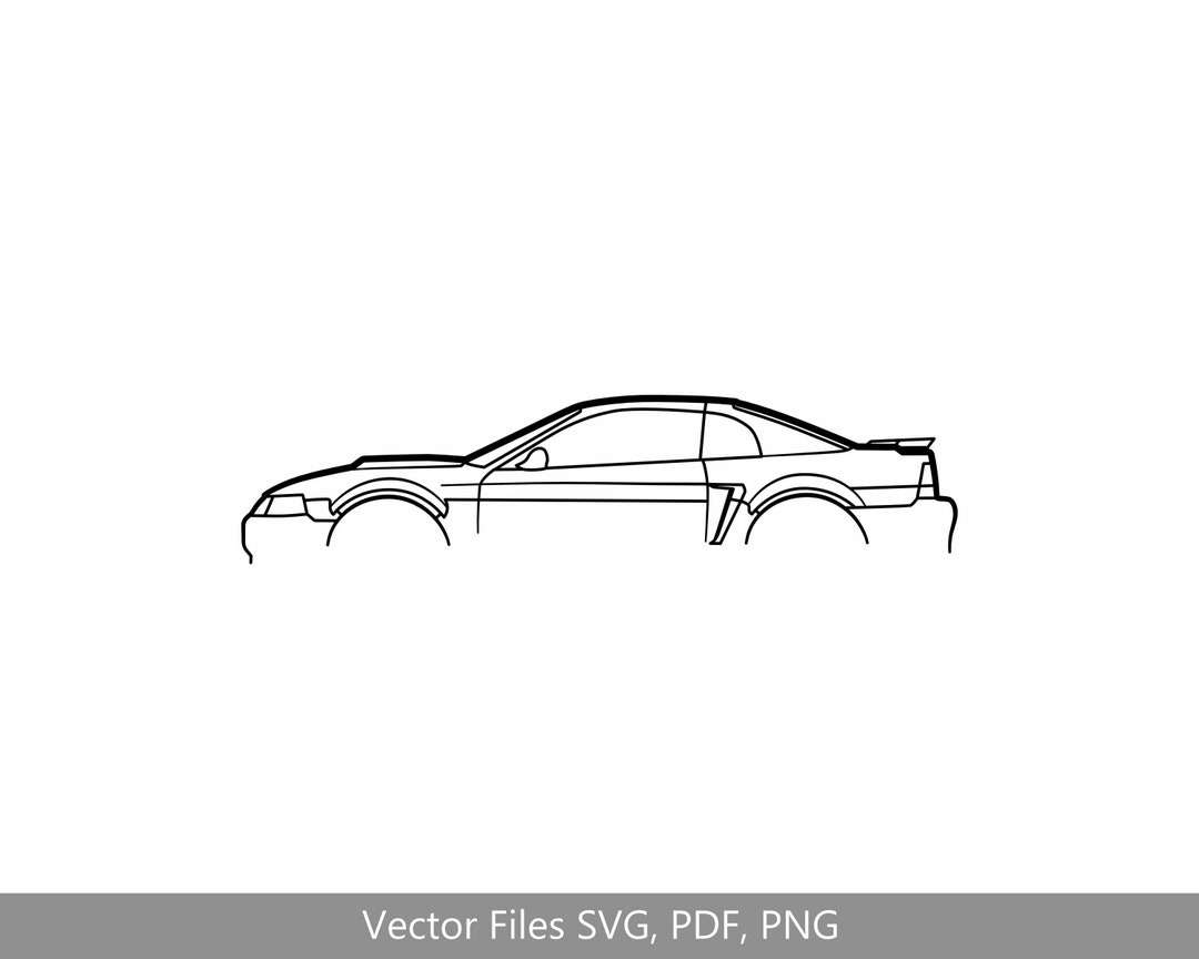 2004 Mustang Mach 1 Car Svg Clipart Vector Clip Art Graphics Image Cut ...