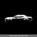 2019 Challenger SRT Hellcat Convertible Car Svg Clipart Vector Clip Art ...
