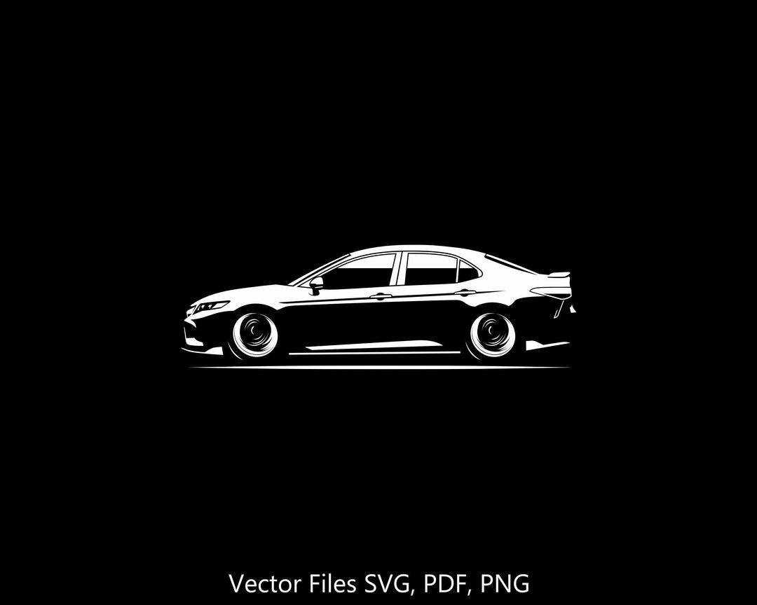 2024 Camry TRD Car Svg Clipart Vector Clip Art Graphics Image Cut for ...